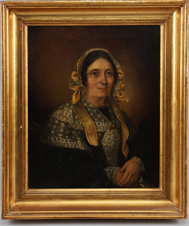 KILIAN ZOLL. Attributed to. Portrait depicting the abbess Gullander ...