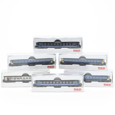 PIKO 6 persontågsvagnar, SNCF, spår N, originalförpackningar. Leksaker ...