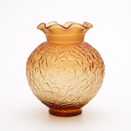 EDVIN OLLERS. Vase, brown glass "Lalique", Elme, 1930s. Glass - Other ...