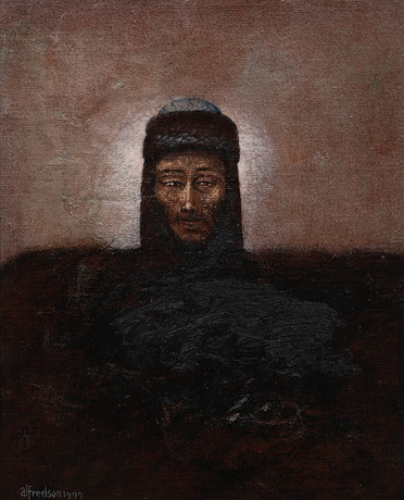 HAWK ALFREDSON. Óleo sobre lienzo, surrealista, firmado, fechado 1999 ...