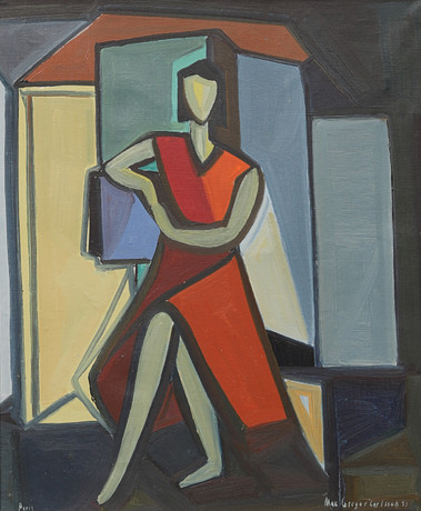 MAX GREGOR CARLSSON. Oil on canvas, "Ballet dancer", signed and dated ...