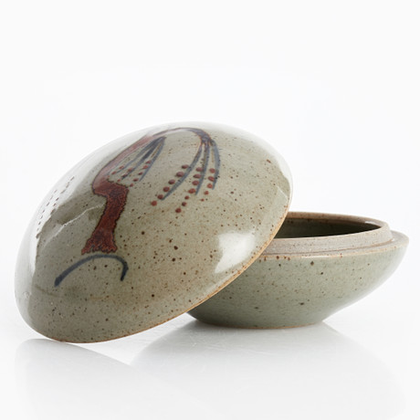 DAVID LEACH. Ask med lock, "Willow", Lowerdown Pottery, South Devon ...