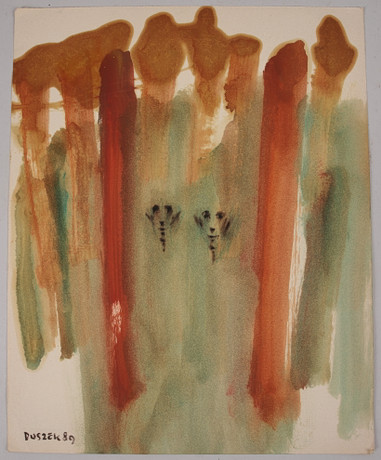 HAWK ALFREDSON. Blandteknik, surrealistisk, "Genom ljus", signerad ...