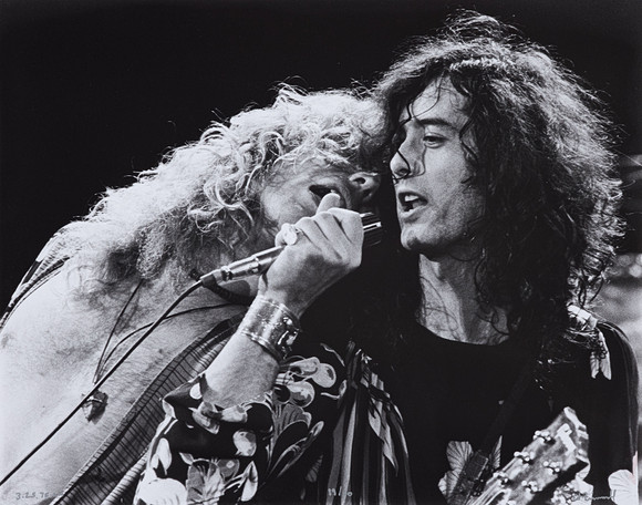 ED FINNELL. Robert Plant & Jimmy Page, Led Zeppelin, "Physical Graffiti ...