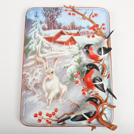 LARS CARLSSON. Wall relief, porcelain, Fyrklövern. Ceramics & Porcelain ...