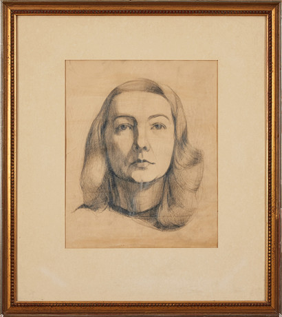 TORSTEN ANDERSSON (1926-2009). Porträtt. Konst - Teckningar - Auctionet