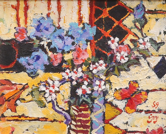 GUY STOCKER (BRITISH, 20TH/21ST CENTURY). STILL LIFE. Art - Paintings ...