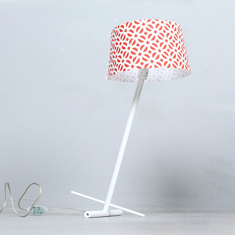 SERIAL LIGHTING. Design: Gwen Floyd, table lamp, 'Slant Table model ...