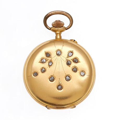 Schweizisk damfickur i guld, Från 1800-talet. Klockor & Ur - Fickur ...