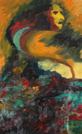 HAWK ALFREDSON. Oil on canvas, surreal, a vergo, dated 1979. Art ...