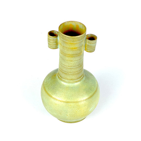 CHINESE GLAZED LONG NECK POTTERY VESSEL. Ceramics & Porcelain ...