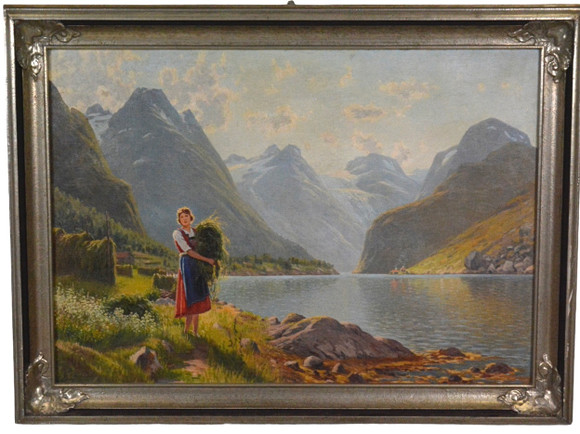 EMMA PASTOR NORMANN. Olja på duk. Konst - Måleri - Auctionet