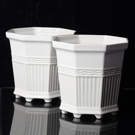 YTTERFODER, 1 par, Prins Eugens Waldemarsudde, Gustafsberg. Keramik ...