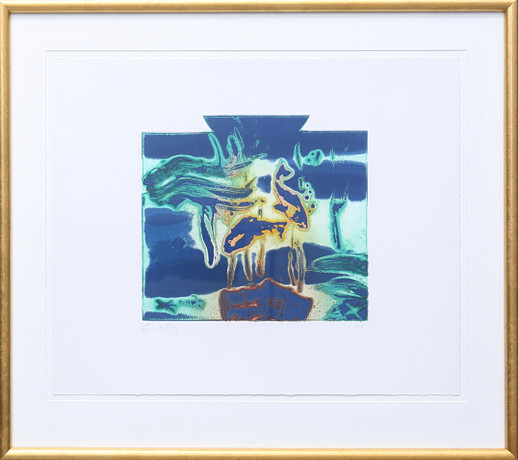 ERNST BILLGREN. Färglitografi, HC, ur serien "The end of all animals ...