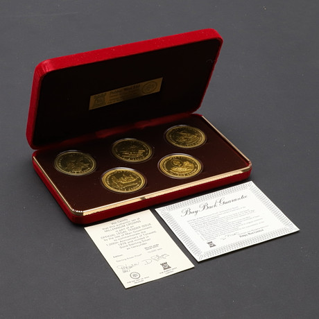 AN ISLE OF MAN FIVE COIN MILLENNIUM SILVER CROWN SET. Coins, Medals ...