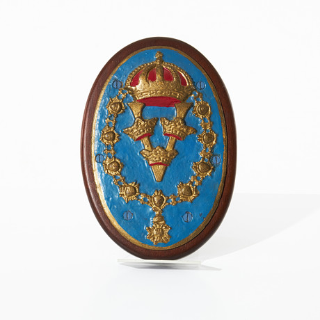 SHIP SHIELD, belonging to HM Pansarskep Drottning Victoria (1917 ...