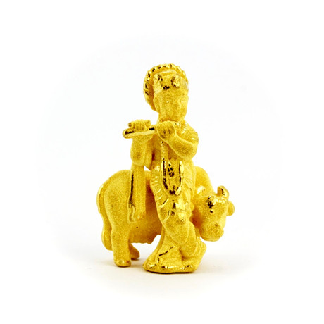 A SMALL 22CT YELLOW GOLD HOLLOW HINDU GOD FIGURE. Jewellery & Gemstones ...