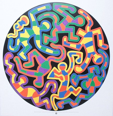 KEITH HARING. Efter. 'Monkey Puzzle', print. Kunst - Grafik - Auctionet