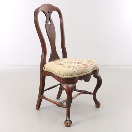STOL, Queen Anne, England 1700-tal. Möbler - Fåtöljer & Stolar - Auctionet