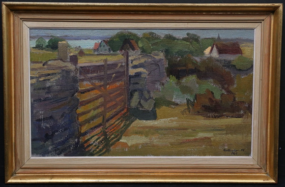 BERTIL GULLANDER. Fårö. Olja på duk, signerad och daterad -54. Konst ...