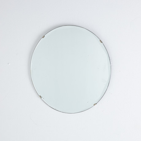 MIRROR, round model, second half of the 20th century, ground glass ...