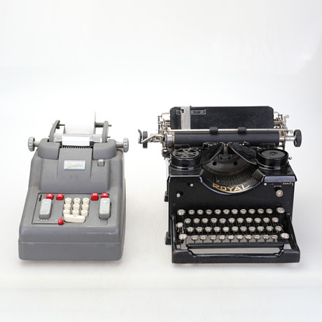 CALCULATOR addo-x, and typewriter Royal. Collectables - Technica ...