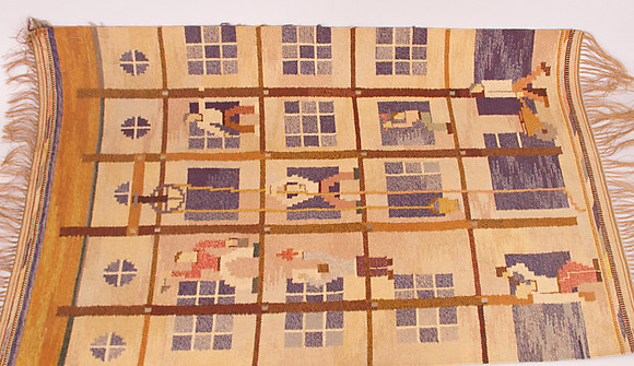 VÄVNAD, Carl Edvin Svensson, signerad CES. Mattor & Textil - Textil ...