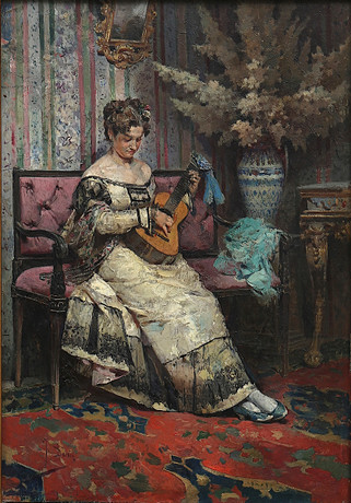 JOSÉ DENÍS BELGRANO. Una joven. Arte - Pintura - Auctionet