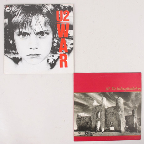 U2, 2 st vinylskivor. Övrigt - Övrigt - Auctionet