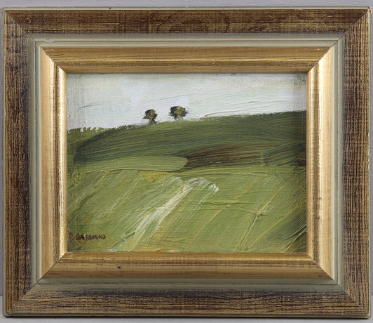 PAUL GERHARD (1931-2021). Landskapsmotiv, olja på pannå. Konst - Måleri - Auctionet