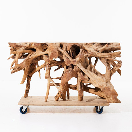 SIDEBOARD, 2000s, teak root. Furniture - Other - Auctionet