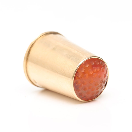 FINGERBORG, 18K guld med sten, svensk kontrollstämpel, import, omkring ...