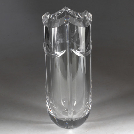 GUN LINDBLAD. Vas, glas, "Rideau", Kosta Boda. Glas - Konstglas - Auctionet