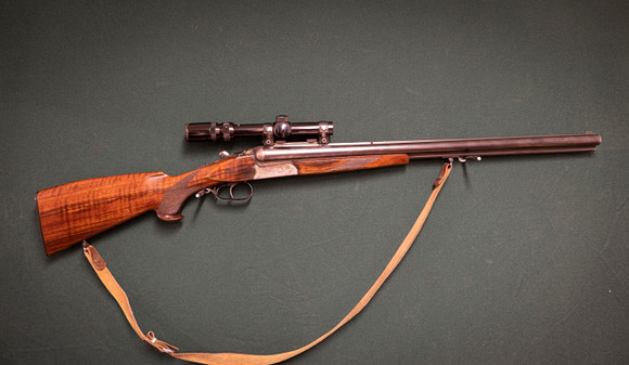 merkel Drilling Kaliber 12/6,5x57R Tillv.nr. 962493. Licensvapen ...