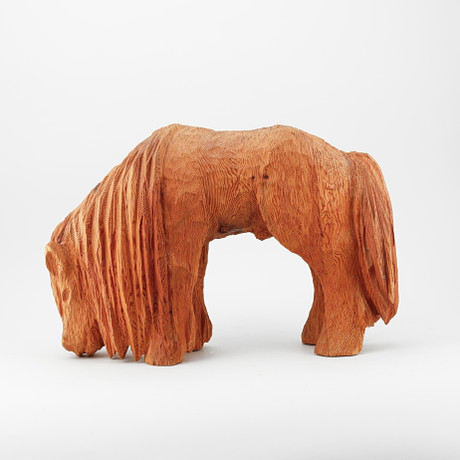 LARS MATTSSON. Skulptur, skuret trä, monogramsignerad och daterad 1971 ...