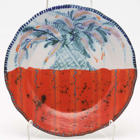 HERMAN FOGELIN. Fat, keramik, "Kakfat för oss över femtio..", signatur ...