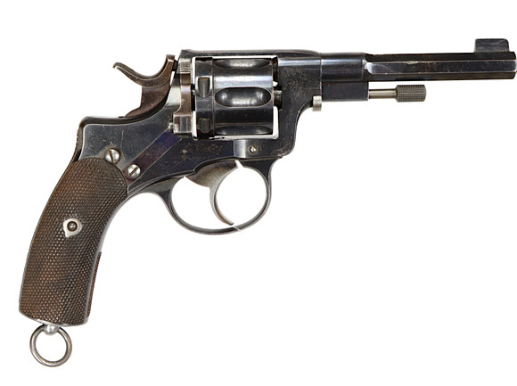 REVOLVER, Double Action, make Brevette Nagant, model 1887, caliber 7 ...