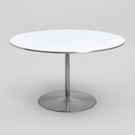 VERNER PANTON. Table, on plinth, 'System 1-2-3', Fritz Hansen, 1979 ...