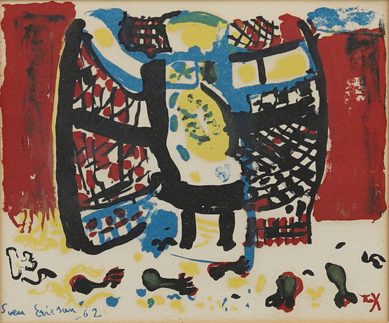 SVEN X:ET ERIXSON. Figur komposition, grafik, möjligen signerad och ...