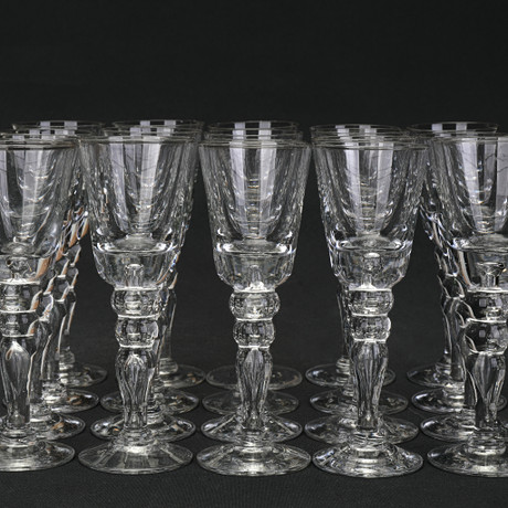 SNAPSGLAS, 20 stycken ,1800-tal. Glas - Bruksglas - Auctionet