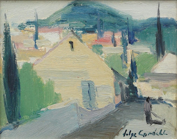 HELGE CARDELL. Street motif, oil on canvas, signed. Art - Paintings ...
