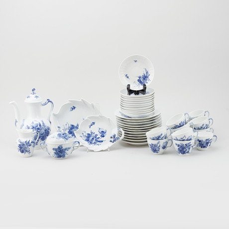 "BLUE FLOWER" COFFEE SET, 27 pieces, porcelain, Royal Copenhagen ...