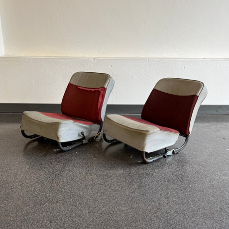 BILSTOLAR, 2 st, Saab, modell troligen 93, 1950/60-tal. Fordon, Båtar ...