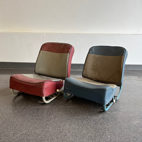 BILSTOLAR, 2 st, Saab, modell troligen 93, 1950/60-tal. Fordon, Båtar ...