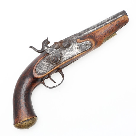 BLOCK PISTOL, first half of the 19th century. Weapons & Militaria ...