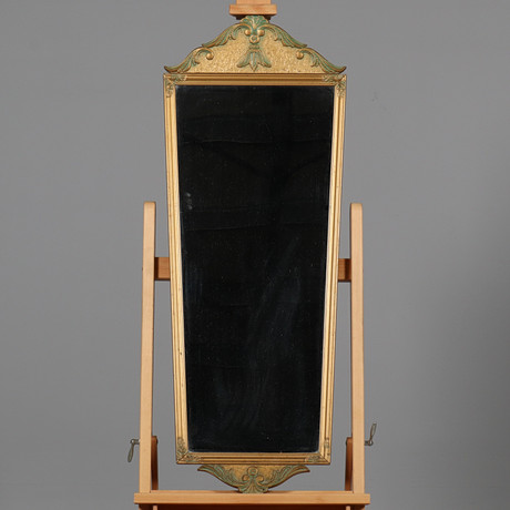 SPEGEL, bemålat trä, 1900-talets första hälft. Speglar - Auctionet