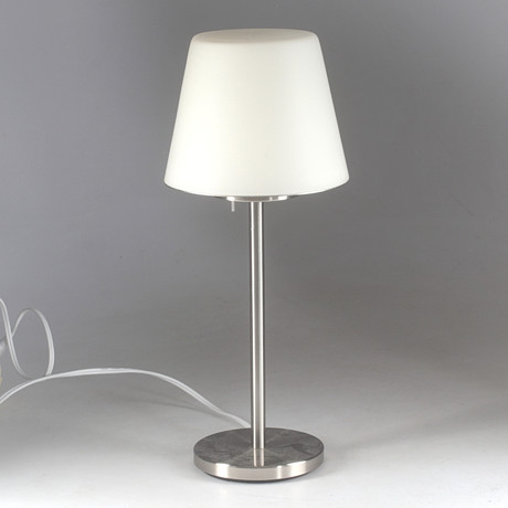 BORDSLAMPA, glas, metall, 2000-tal. Belysning & Lampor - Bordslampor ...