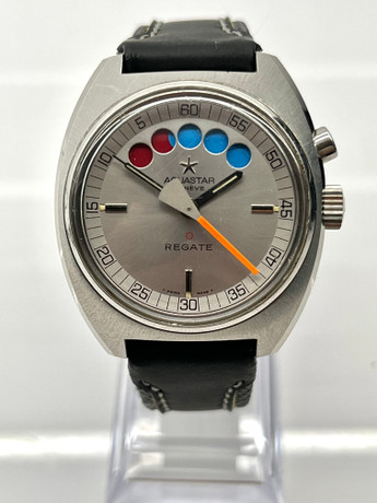 Aquastar Lemania Vintage Nautical Regatta. Clocks & Watches ...