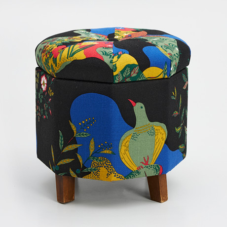 SYPALL, Josef Frank-tyg, "Anakreon", 1900-talets mitt, oktagonal ...