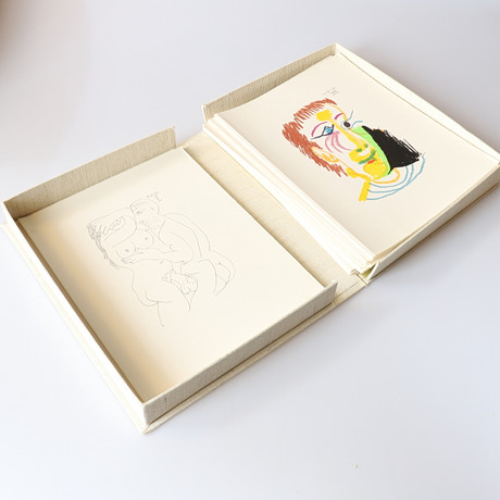 PABLO PICASSO. After. lithographs, 60 pieces, from the series "Le Goût ...